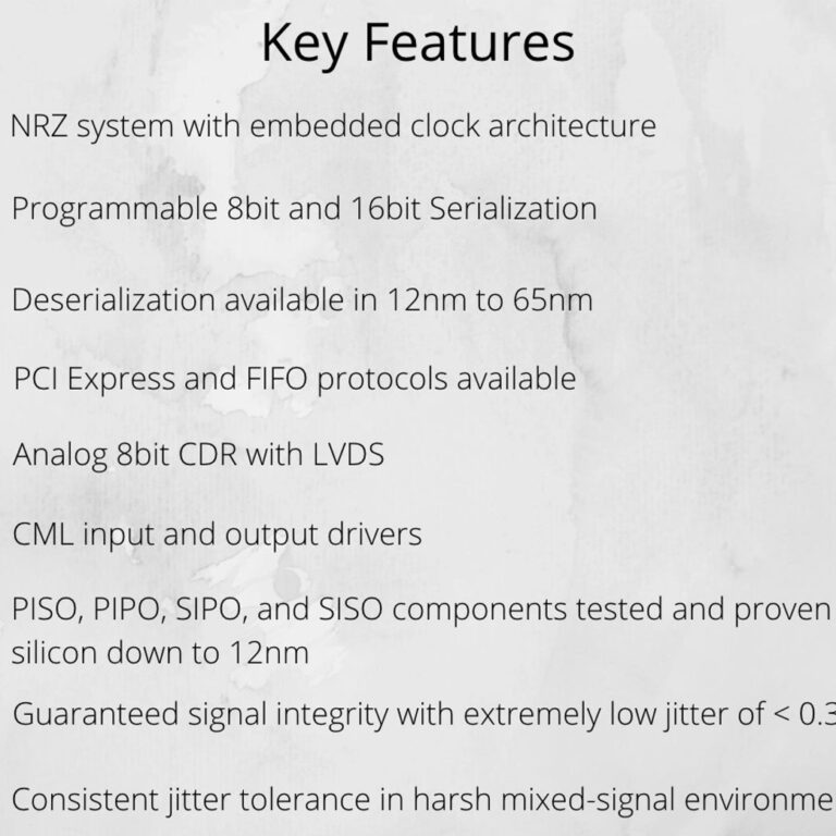 56Gbps NRZ SerDes Core | Western Semiconductor – Western Semiconductor